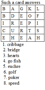 Boggle puzzles.